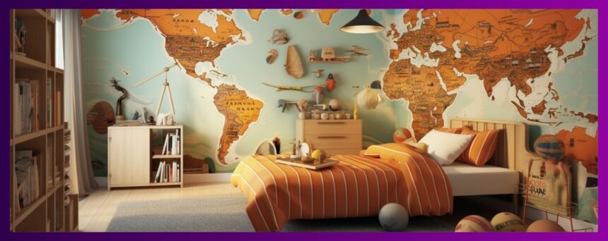 5 ideias para decorar o quarto do seu filho com mapas